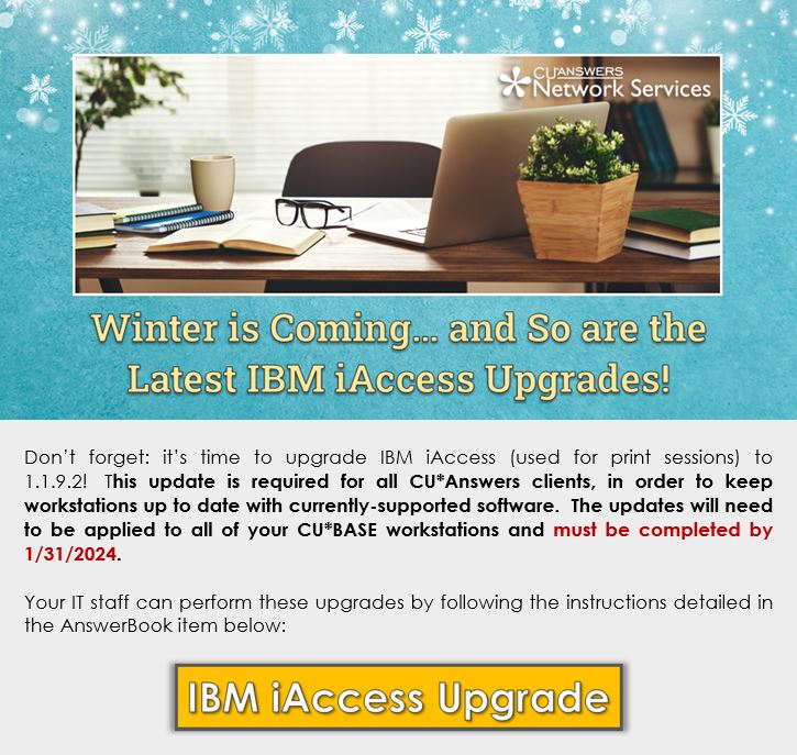 Winter is Coming... and So are the Latest IBM iAccess Upgrades! – CU ...