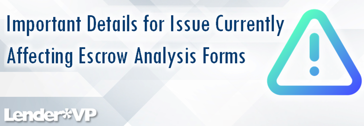 REMINDER: Important Details for Issue Currently Affecting Escrow ...