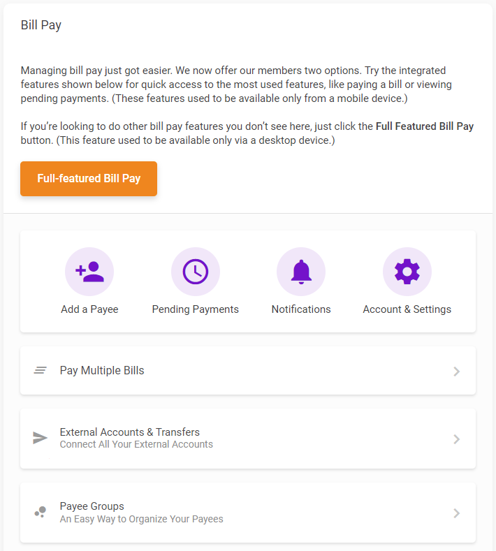 Changes to Bill Pay in the New Online Banking for Credit Unions Using ...